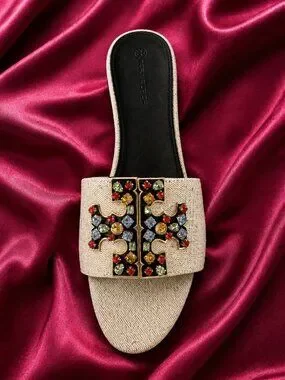 Tory Burch | Shoes | Tory Burch Embellished 55mm Ines Slides | Poshmark